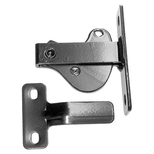 Swing Gate Steel D-Latch and Striker in Black | Gate Locks